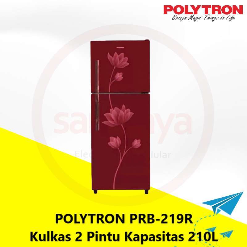 Promo POLYTRON PRB-219 / PRB219 KULKAS 2 PINTU KAPASITAS 210L Diskon 4% ...