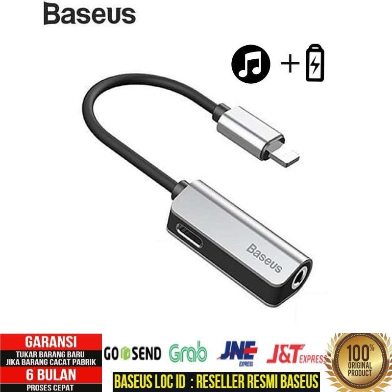 Jual Baseus Audio Cable Converter Lightning Male to 3.5mm IP Female ...
