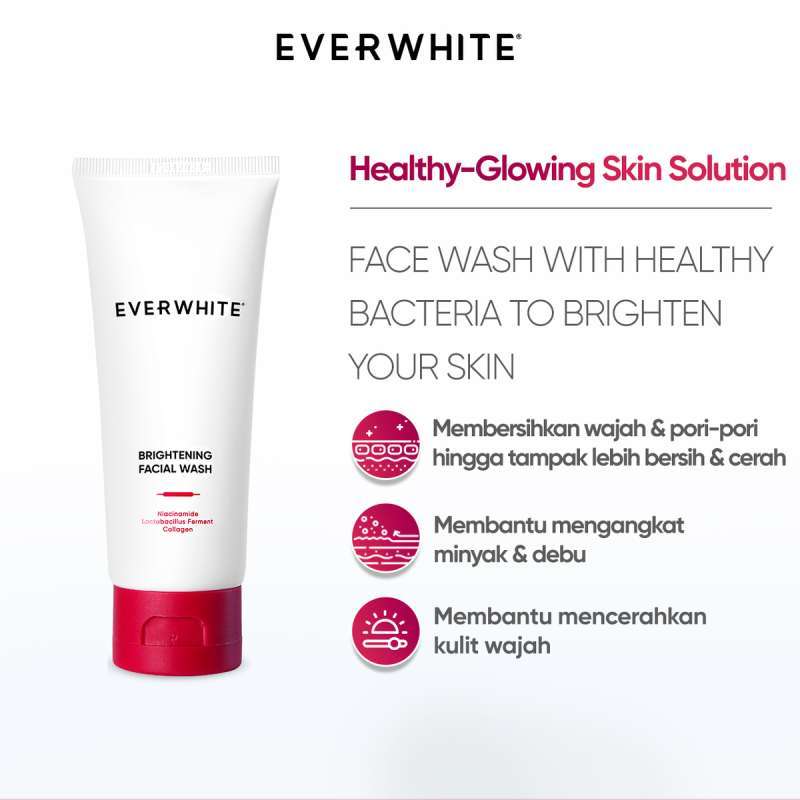 Promo Everwhite Facial Wash Diskon 8% di Seller Everwhite Official ...