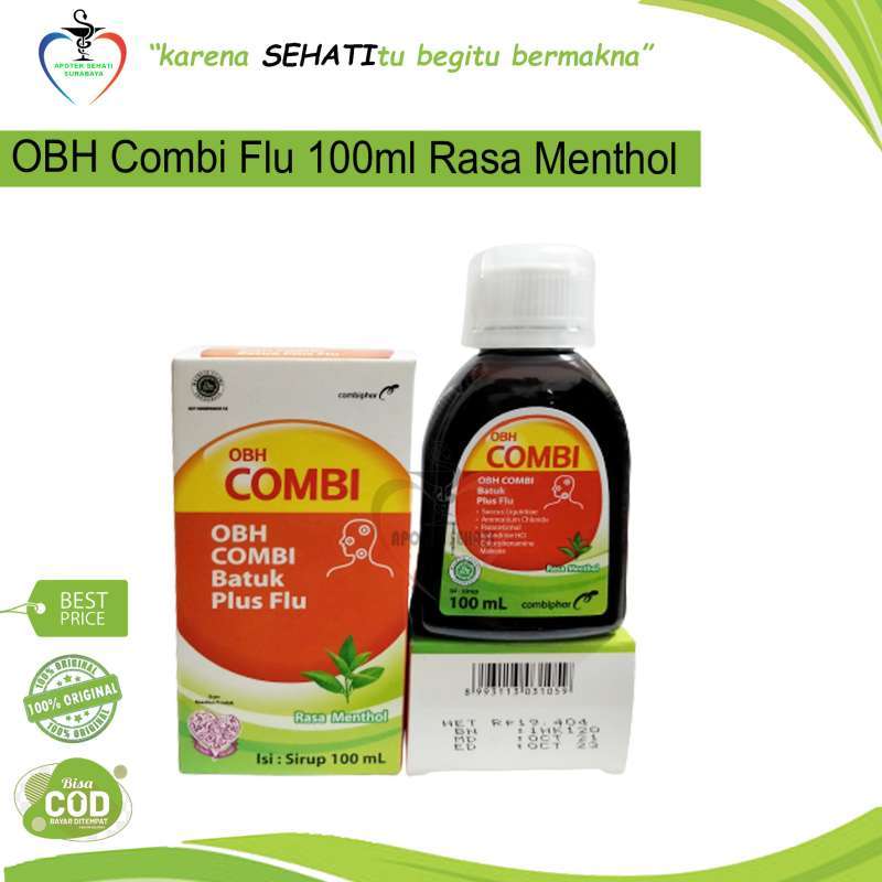 Promo Combiphar OBH Combi Obat Batuk Plus Flu [100 mL] Diskon 4% di ...
