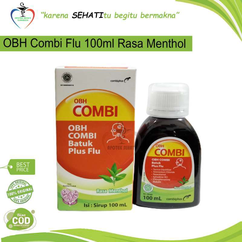 Promo Combiphar OBH Combi Obat Batuk Plus Flu [100 mL] Diskon 4% di ...