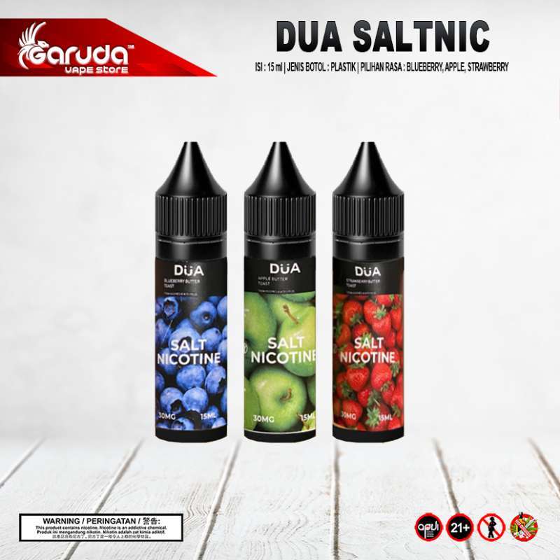 Jual Liquid Saltnic Dua Series Indo Brew 15ml Bercukai STRAWBERRY di ...