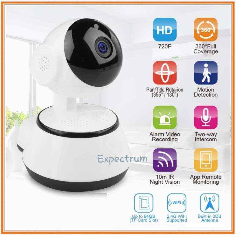 Jual OEM V380 Smart IP Camera Wireless IPCAM CCTV [HD 720P/ Wifi/ Mini ...