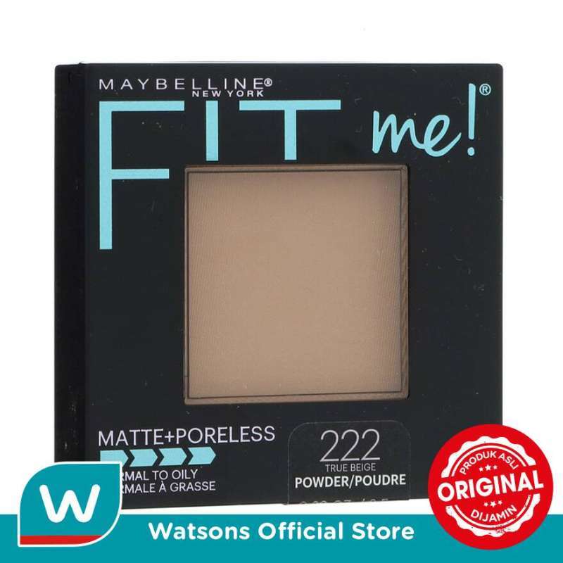 Promo MAYBELLINE Fit Me Matte + Poreless Pressed Powder 222 True Beige ...