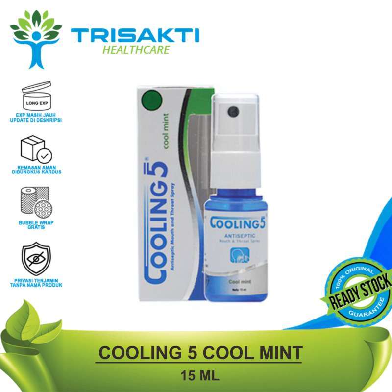 Jual Cooling 5 Spray Obat Kesehatan Cool Mint [15 mL] di Seller ...