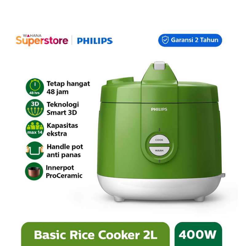 Jual #GARANSIRESMI PHILIPS HD3131 Rice Cooker 2 Liter di Seller WAHANA ...