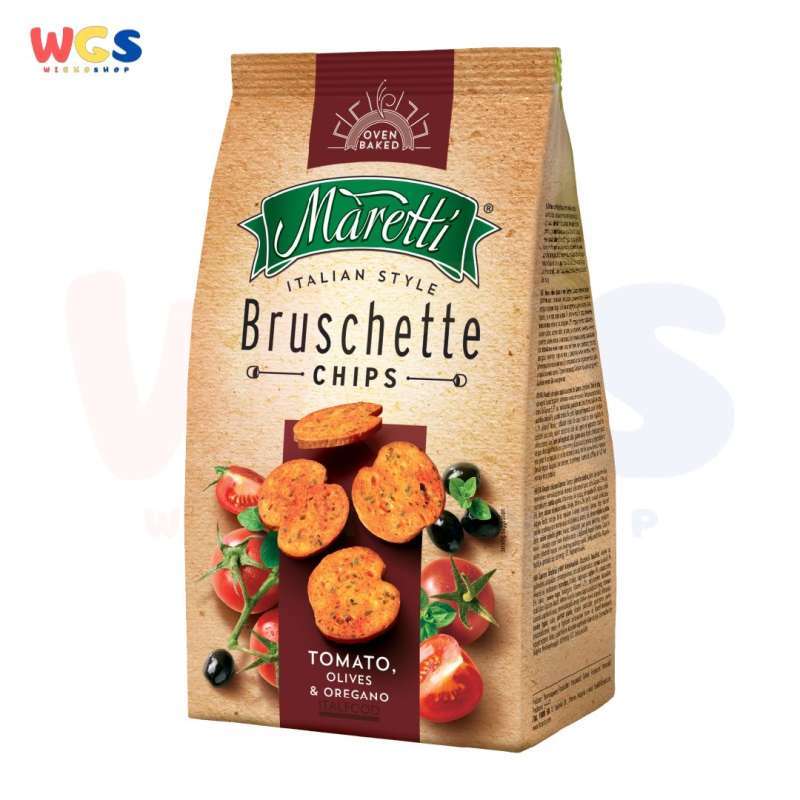 Jual Maretti Bruschette Chips Tomato Olives & Oregano Oven Baked 70g di ...