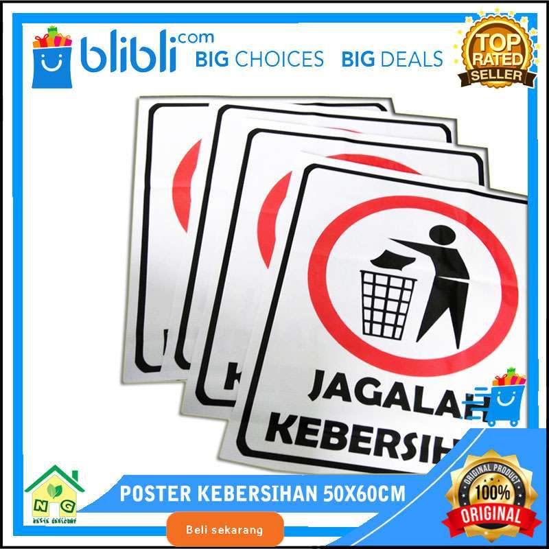 Jual Jagalah Kebersihan Poster 💯 Harga Murah & Kualitas Terbaik ...