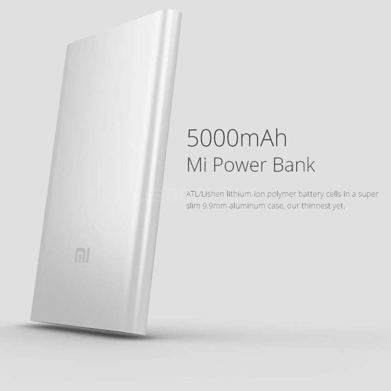 Jual Xiaomi Powerbank Slim 5000 Mah (silver) - Promo Original Di Seller ...