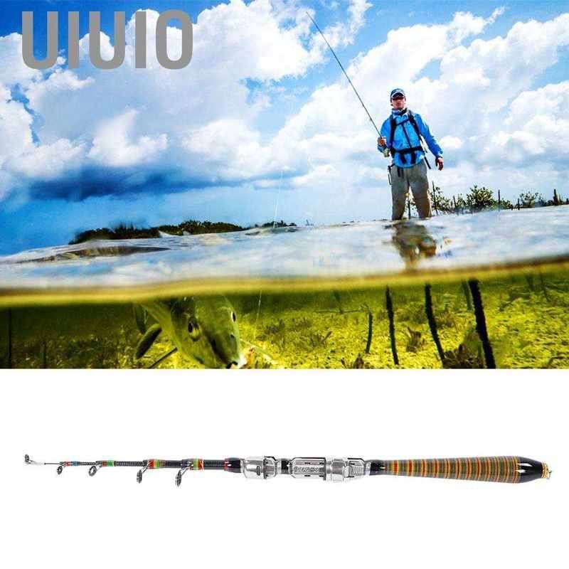 Jual Uiuio Fishing Rod Ultralight Carbon Fiber Telescopic Sea Spinning ...