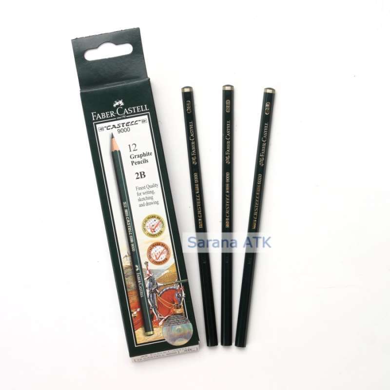 Jual FABER CASTELL PENCIL 9000 2B / Pensil Komputer 2B - Lusin di Seller Sarana ATK - Pejagalan ...