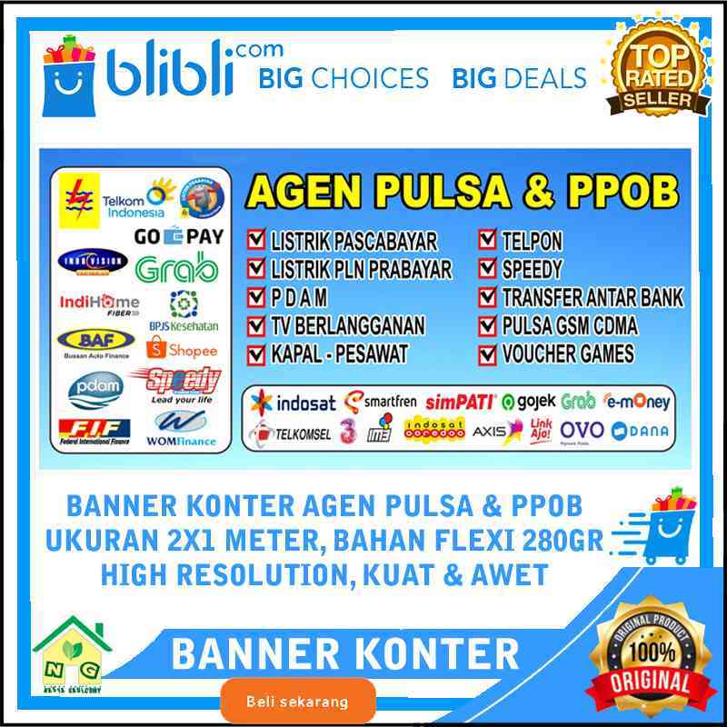 Promo Nasya Gaulcomp Banner Spanduk Backdrop Plang Promosi Toko Usaha ...