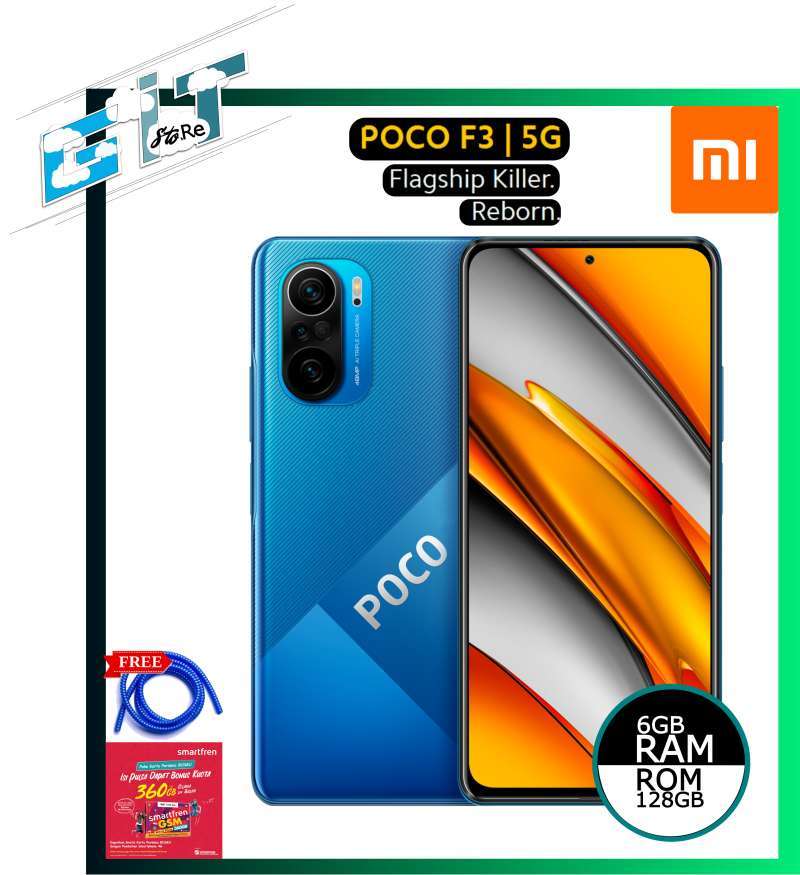 Jual Xiaomi POCO F3 Smartphone [6GB/128GB] Resmi Ori - Deep Ocean Blue ...