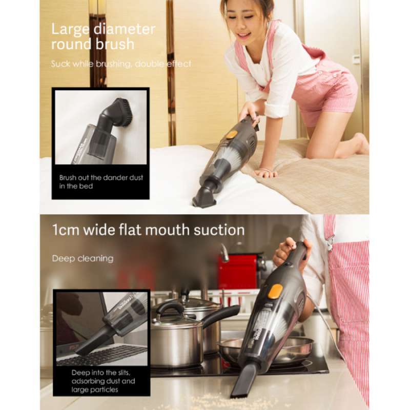 Promo Deerma Dx115c Portable Handheld 2in1 Vacuum Cleaner Penyedot Debu ...