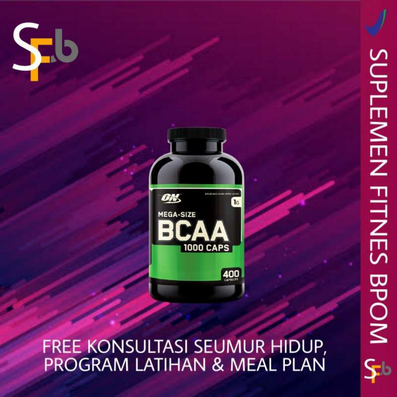 Jual ON OPTIMUM NUTRITION BCAA 400 CAPSULE 1000 MG BCAA KAPSUL SUPLEMEN ...
