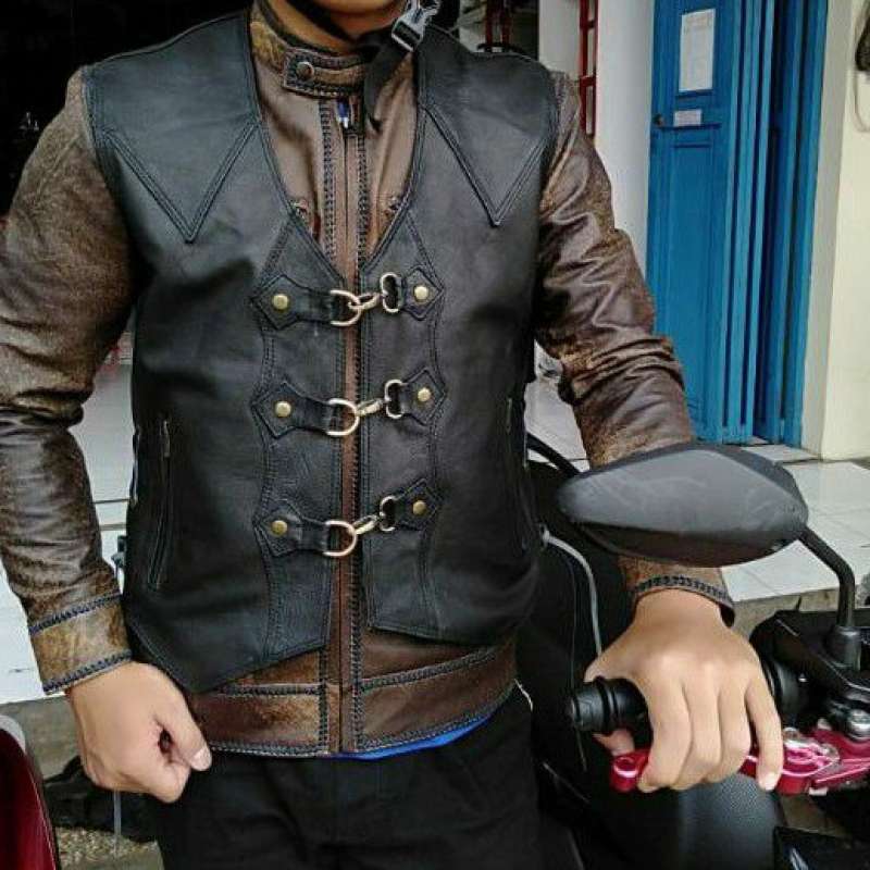 Jual Rompi Kulit Asli Pria Terlaris 100% original Made in GARUT//Rompi ...