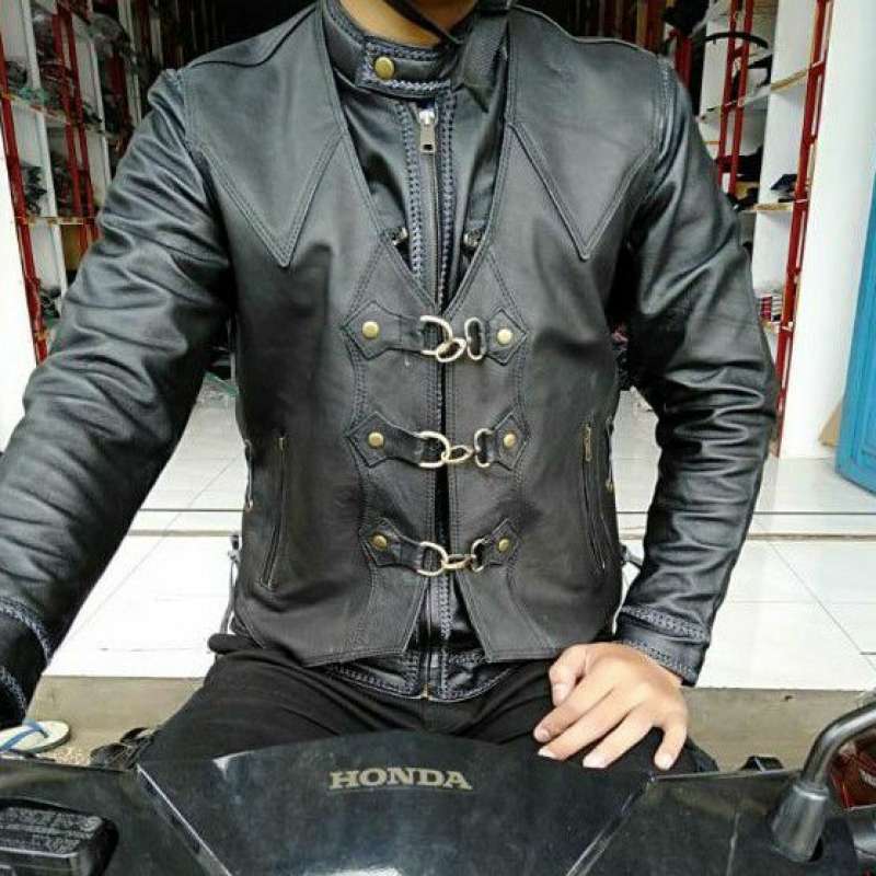 Jual Rompi Kulit Asli Pria Terlaris 100% original Made in GARUT//Rompi ...