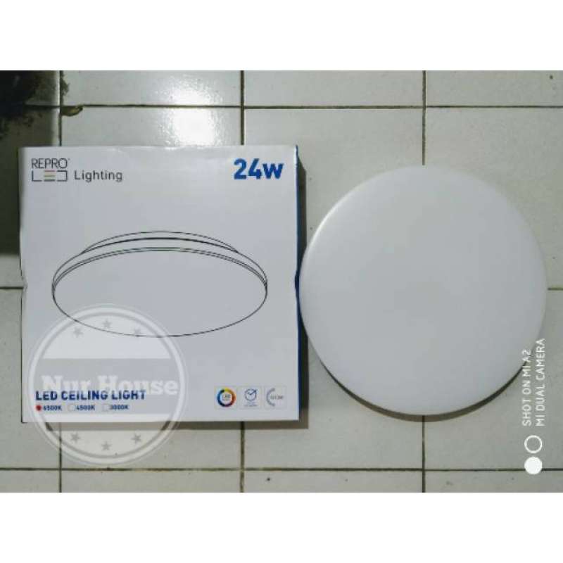 Jual lampu plafon bulat diameter 40 cm led 24 watt repro lampu hias ...