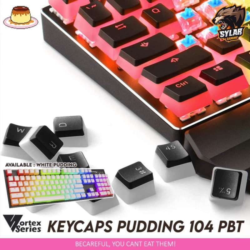 Jual Vortexseries Pudding Keycaps Pbt Doubleshot Backlit 108 Keys ...