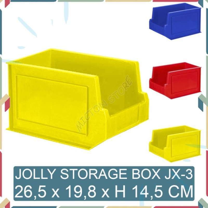 Jual MICTON Lion Star Kotak Penyimpanan Storage Box Jolly Box 300 JX-3 ...