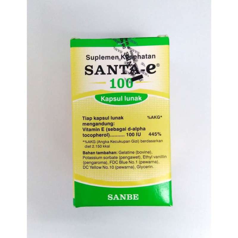 Promo Santa E 100 Botol Isi 30 Kapsul Diskon 27% di Seller RoseWellness ...