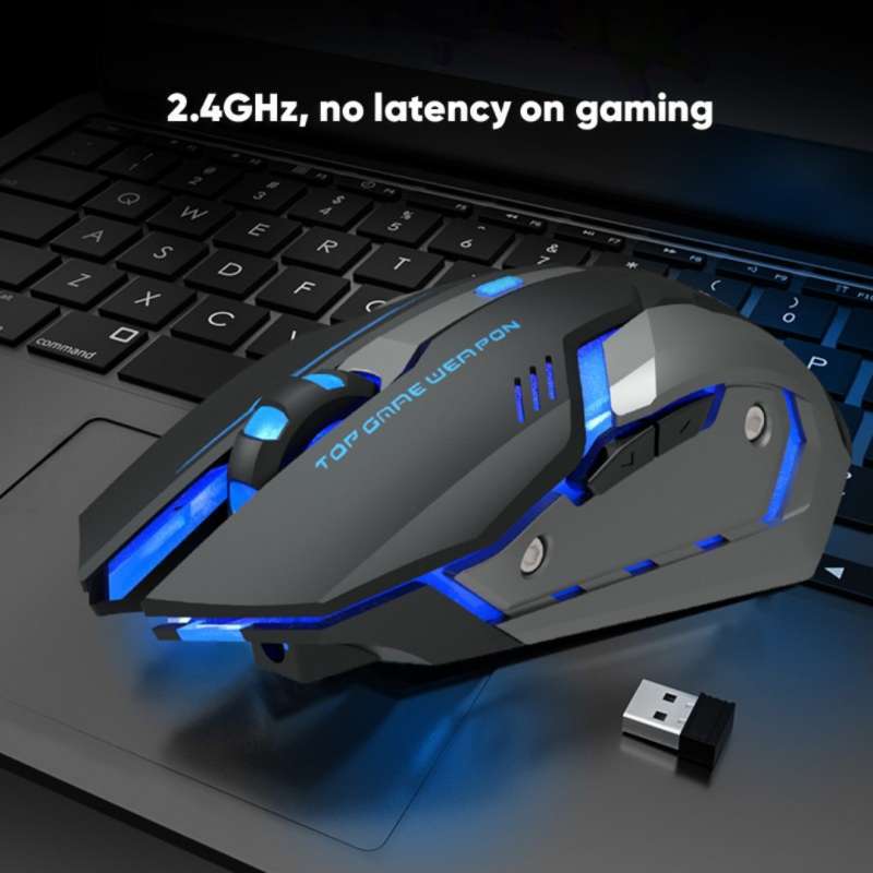 Jual Rechargeable Wireless Mouse Gaming Mouse Pangyingo - Di Seller ...