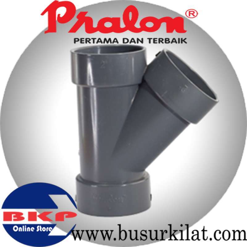 Promo Y 45 degree 3 Inch (D) PVC PRALON / Y branch / Sambungan Pipa ...