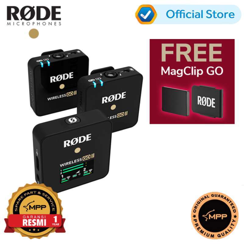 Jual Rode Wireless GO II free MagClip GO di Seller Rode Official Store ...