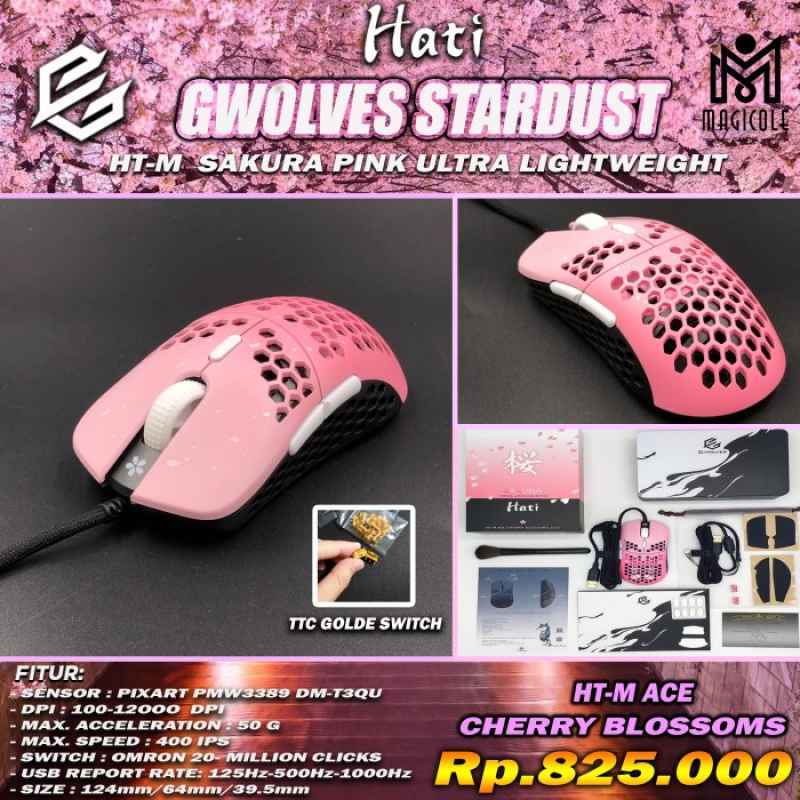 Jual G-Wolves Hati Sakura Pink Ultra Lightweight Gaming Mouse di Seller ...
