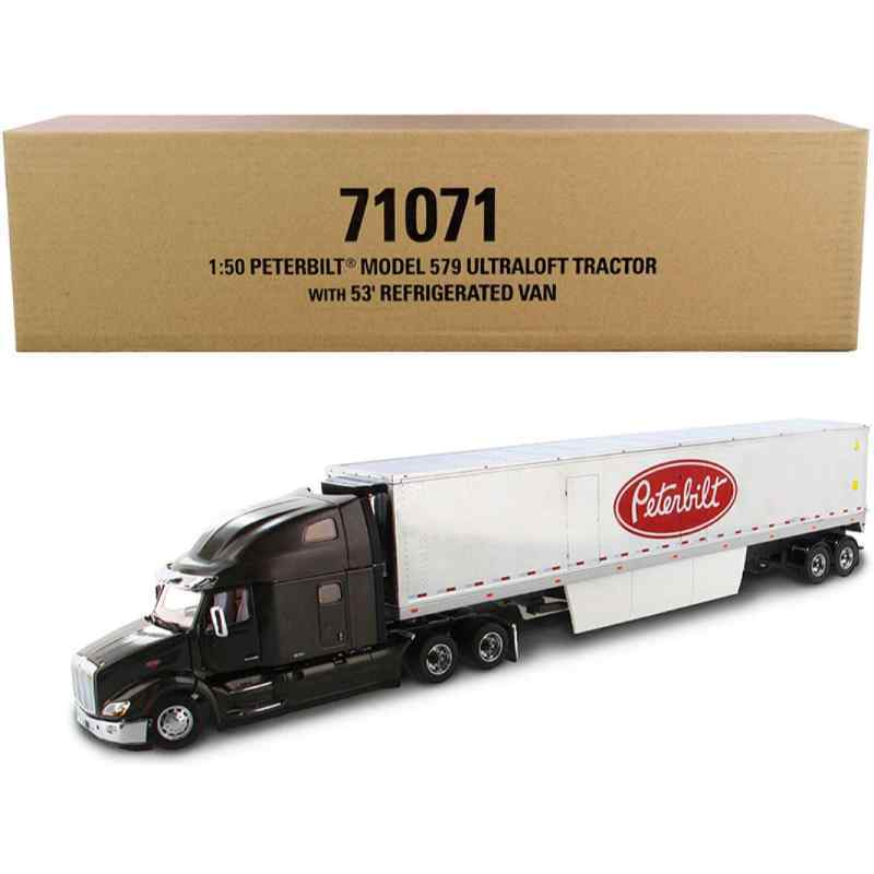 Jual Peterbilt 579 UltraLoft Truck Tractor with 53\' Refrigerated Van Legendary Black and Chrome ...