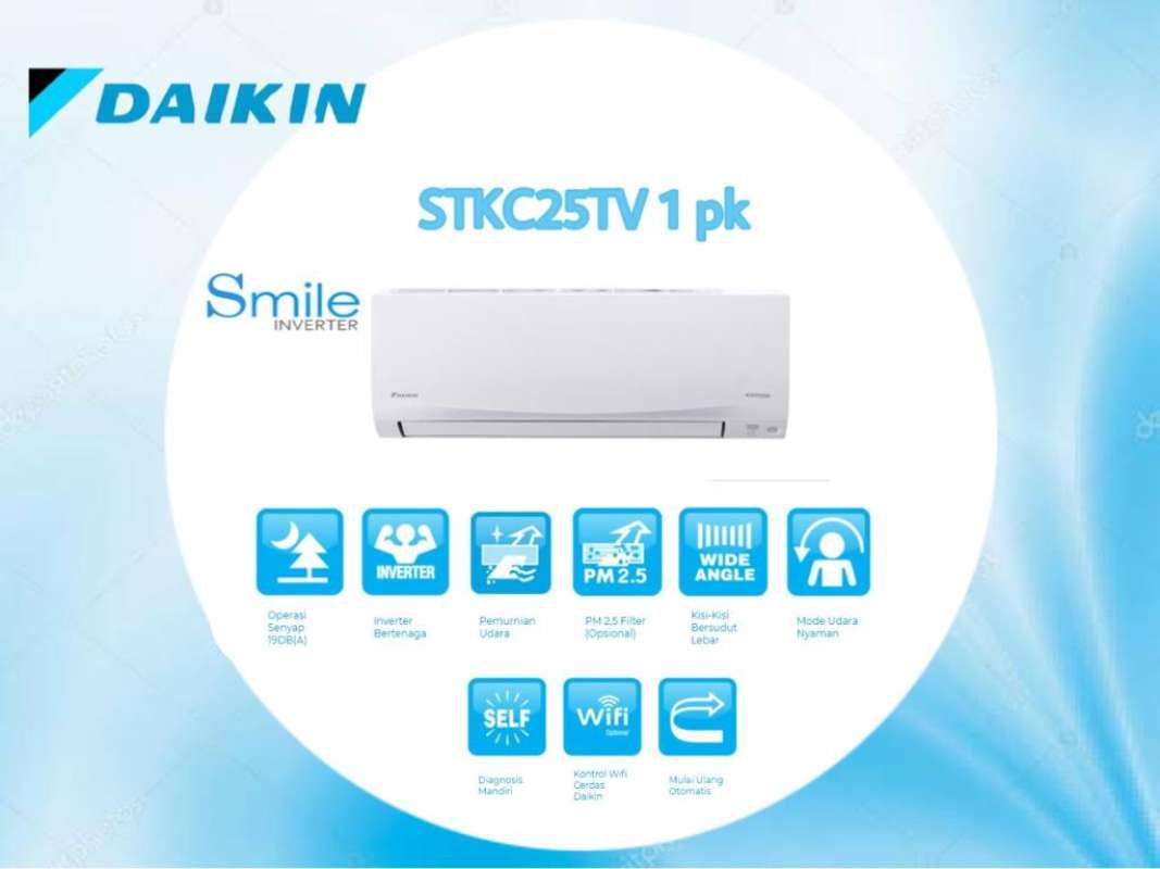 Jual AC DAIKIN STAR INVERTER 1PK STKC25 / TANPA PEMASANGAN / TERBARU di ...
