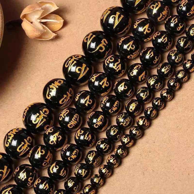 Promo BATU ALAM UKIR CHINA MANTRA TIBET OM MANI PADME HUM 6MM 8MM 10MM ...