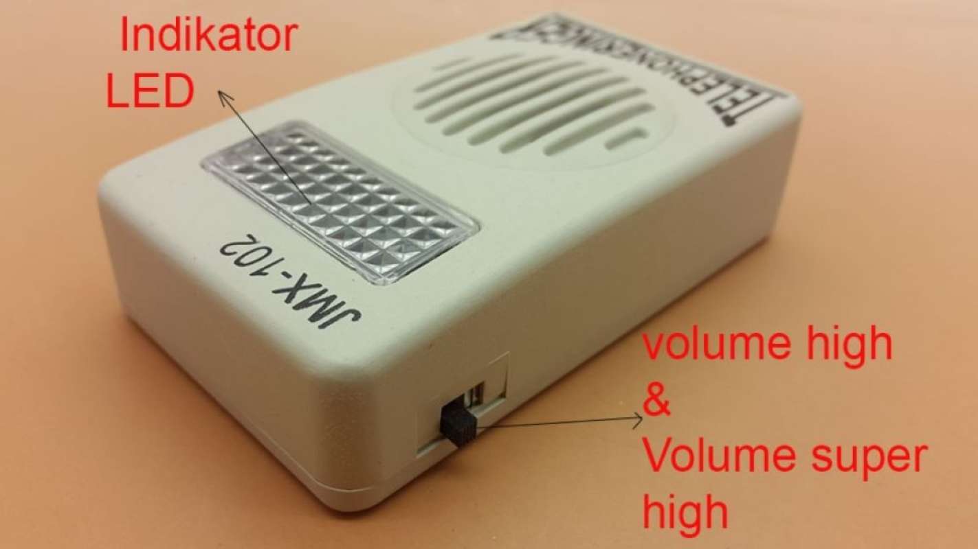 Promo Jmx-102 Telephone Ringer Amplifier Rj11 ( Penguat Suara Dering ...