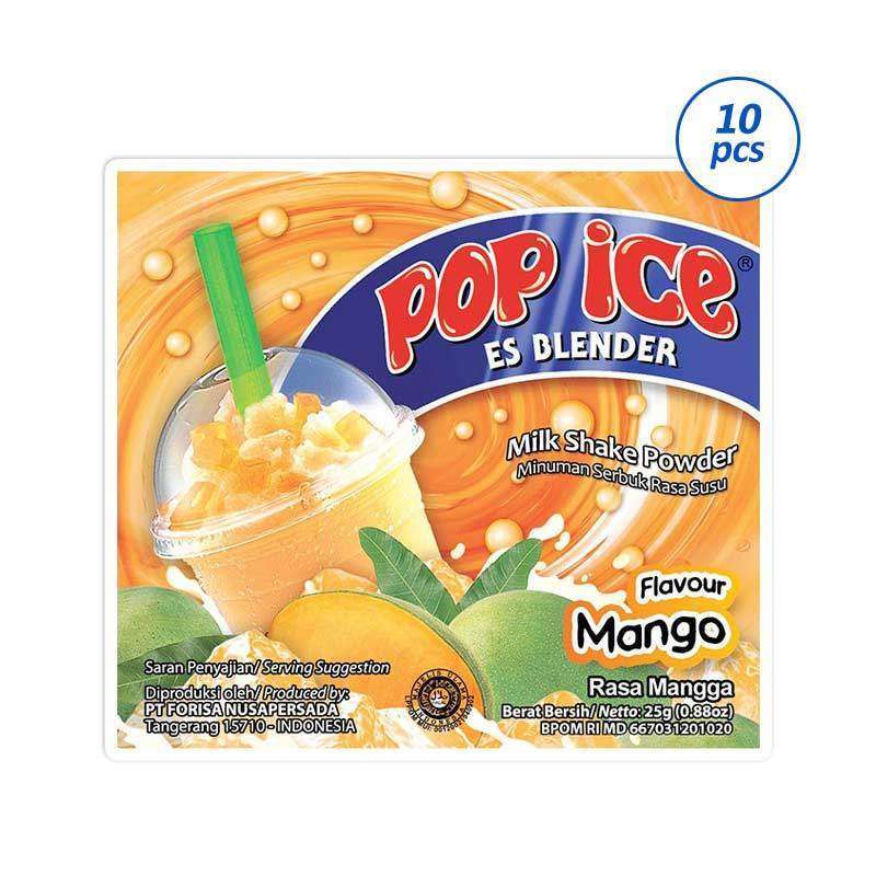 Promo Pop Ice Rasa Mango | Mangga [1 Renceng Isi 10 Pcs / Sachet ...