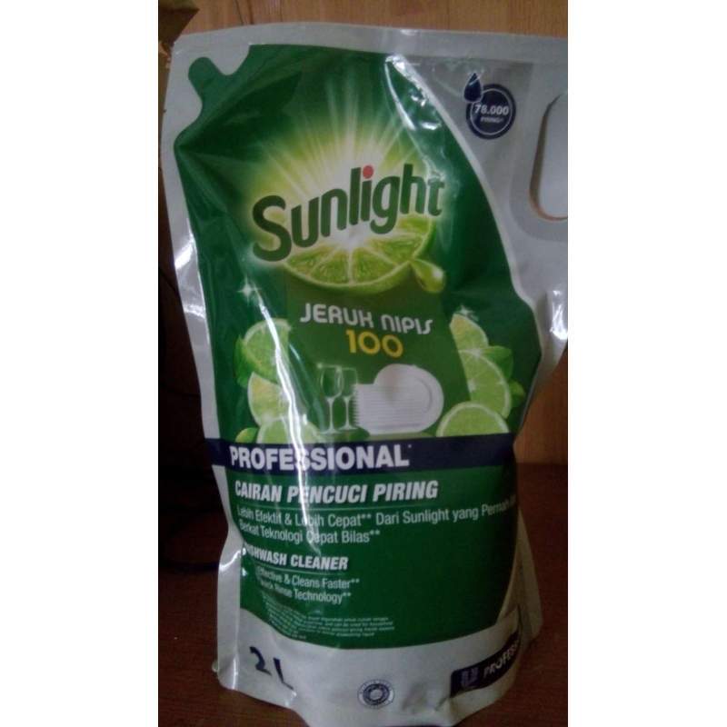 Promo SUNLIGHT CAIRAN PENCUCI PIRING PROFESSIONAL 2000mL 2 LITER LEBIH ...