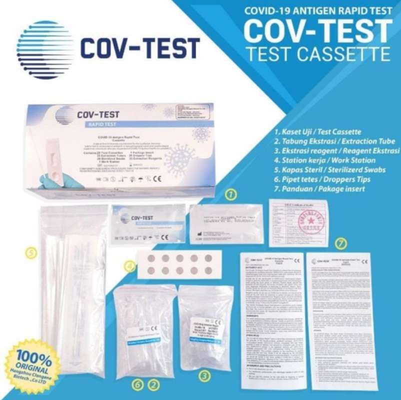 Jual Alat Test Swab Hidung Antigen Mandiri Kit Satuan | Cov-test (1 Kit ...