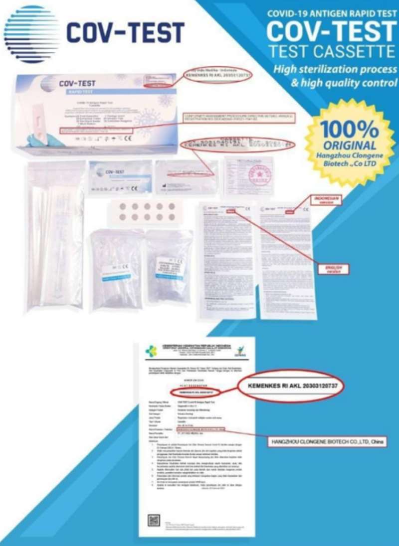 Jual Alat Test Swab Hidung Antigen Mandiri Kit Satuan | Cov-test (1 Kit ...