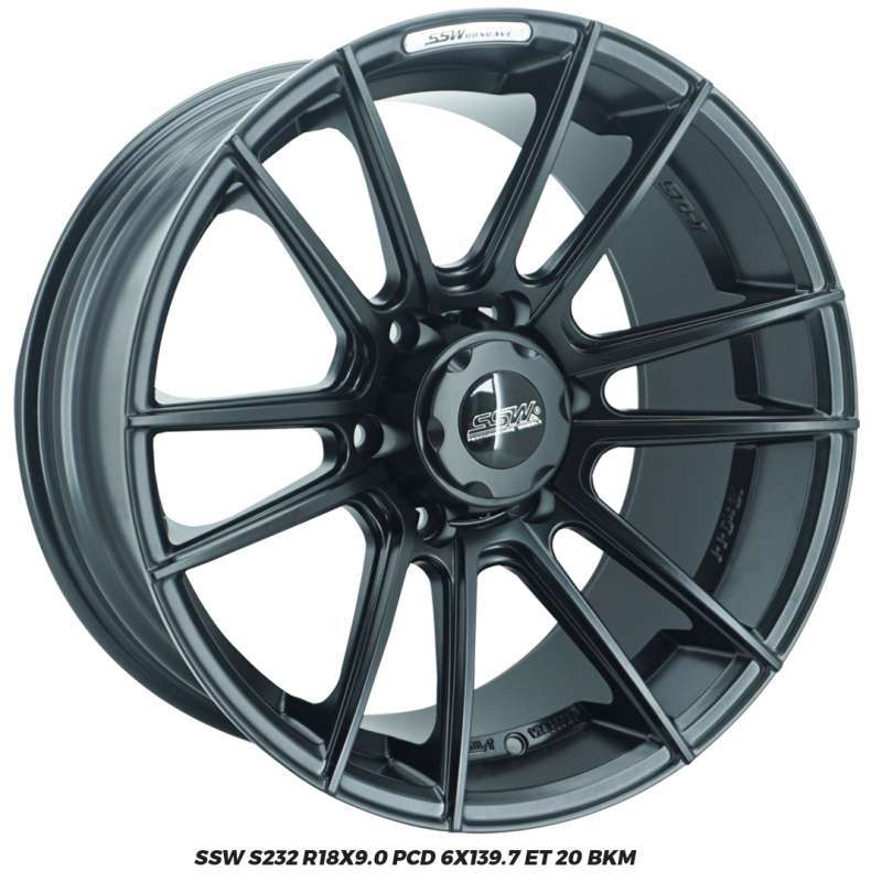 Promo Velg Mobil SSW S232 Ring 18x9.0 Pcd 6x139.7 ET 20 Black Machine ...
