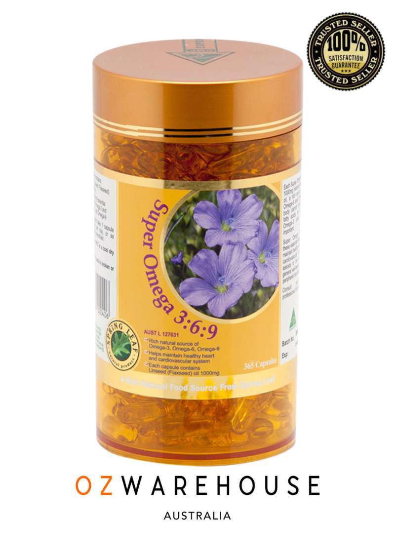 Jual Spring Leaf Super Omega 3:6:9 Fish Oil 1000mg 365 Capsules Di ...
