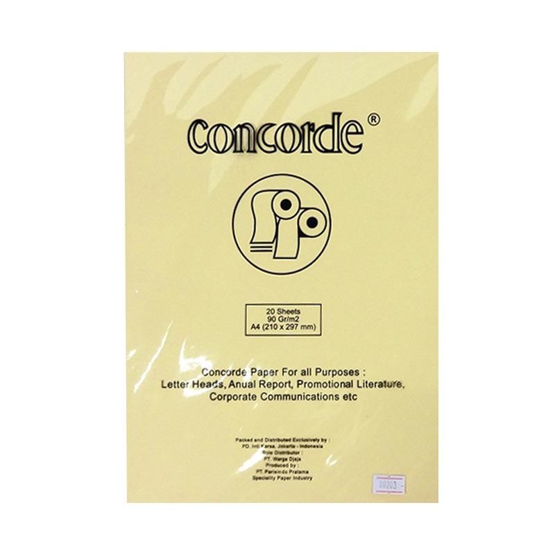 Jual Concorde Kertas A4 - Cream [90 Gr/m2] Di Seller Lovingshopz ...