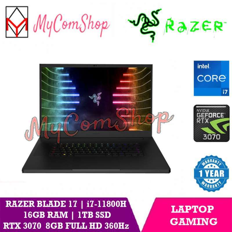 Jual RAZER BLADE 17 i7-11800H 16GB RAM 1TB SSD RTX 3070 8GB FULL HD ...