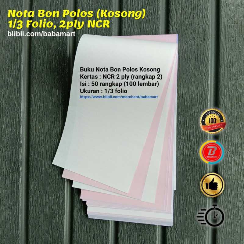 Jual Kertas Ncr Folio Polos 🏷️ Original Terbaru, Terlengkap, & Harga ...