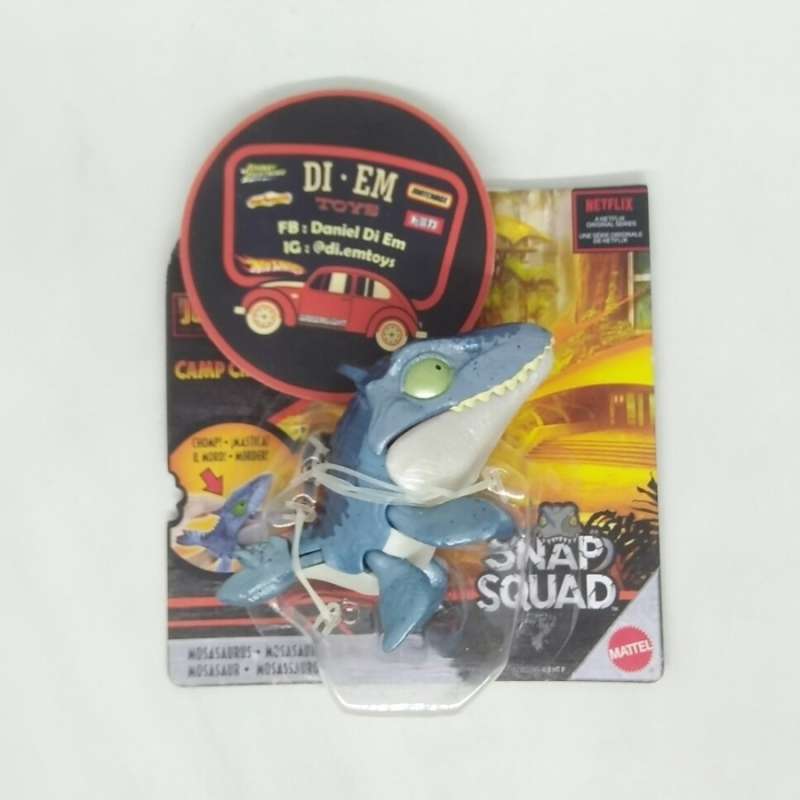 Jual Snap Squad Camp Cretaceous Jurassic World Mosasaurus Wave 6 Di ...
