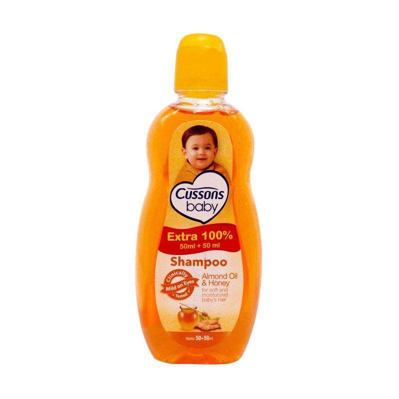 Promo Cussons Almond & Honey Baby Shampoo [50ml + 50ml] Diskon 18% di ...