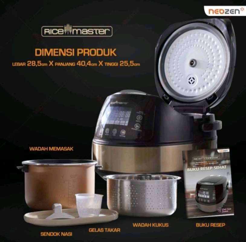 Jual Rice Master Multicooker Low Sugar Technology 900 Watt Ricemaster ...
