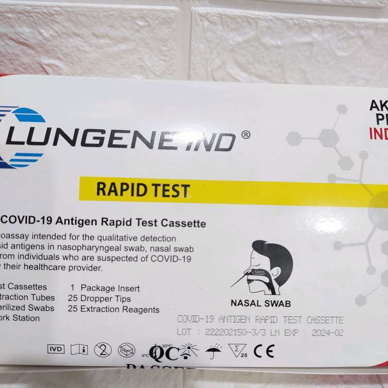 Promo alat rapid test swab antigen lungene indonesia ijin kemkes RI AKD ...