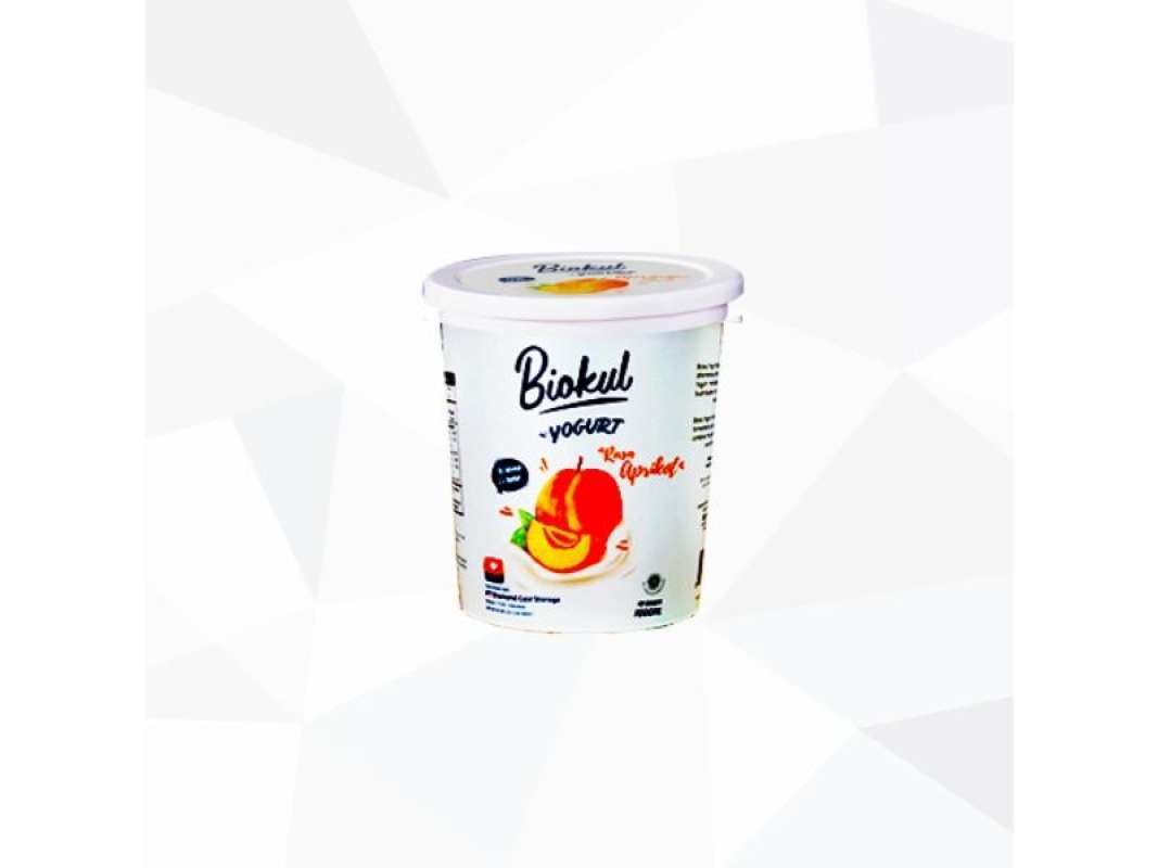 Jual Biokul yogurt stirred apricot 1000ml cup di Seller Farmers Market ...