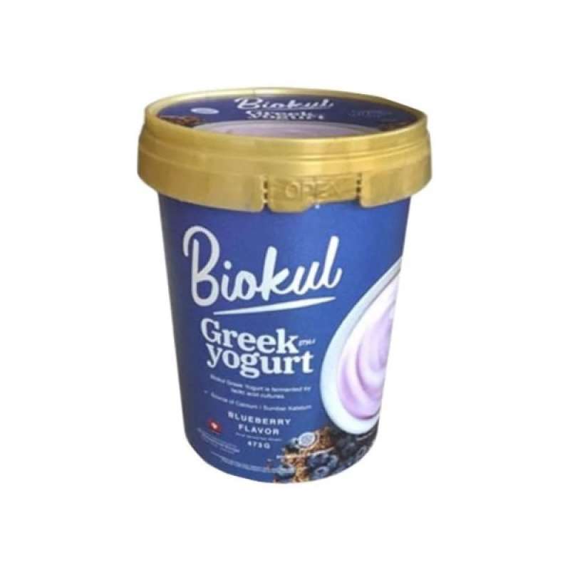 Jual BIOKUL YOGURT GREEK BLUEBERRY [473 G] di Seller Farmers Market ...