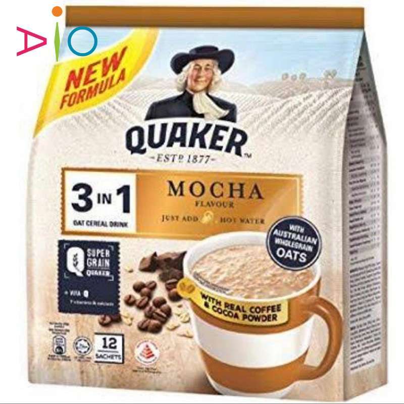 Promo Quaker 3 in 1 Mocha Malaysia Halal Diskon 25% di Seller AIO STORE ...