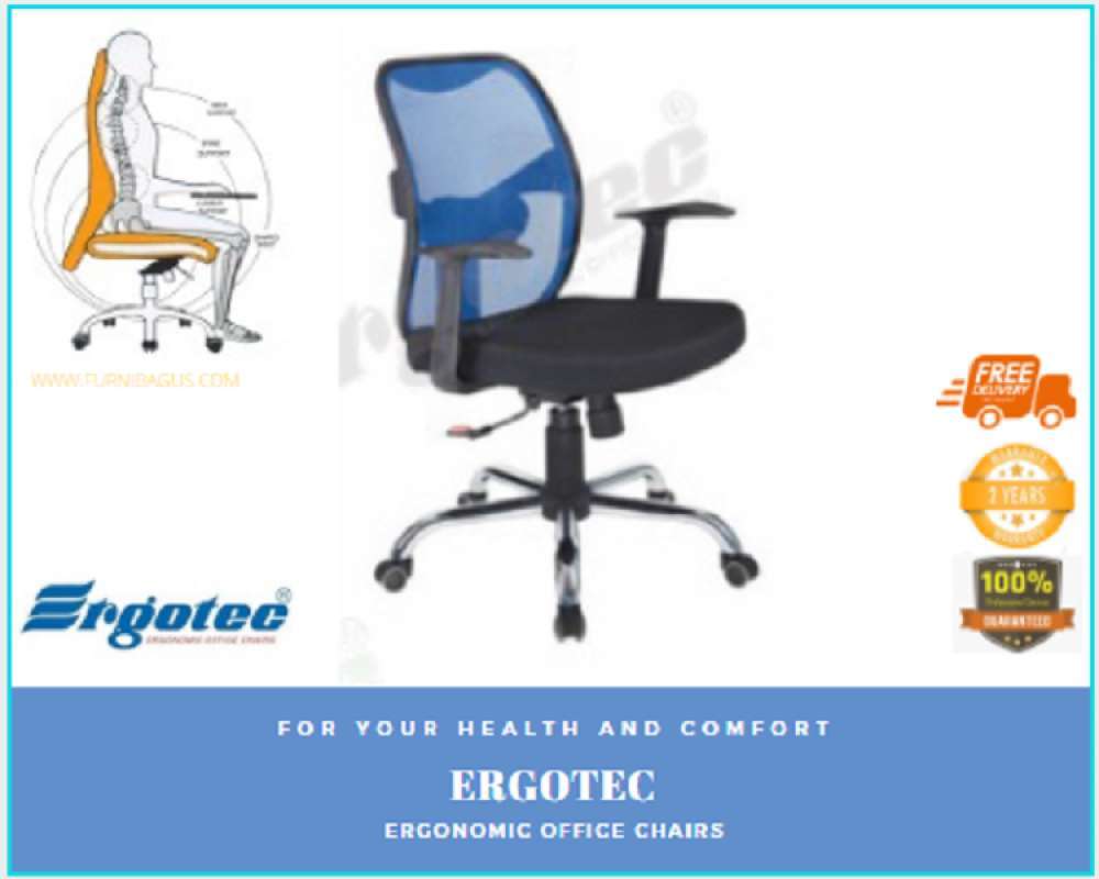 Jual Ergotec Kursi Kantor Kursi Kerja Ergonomis Tipe GL 843 PR di Seller Ergonomic Technology ...